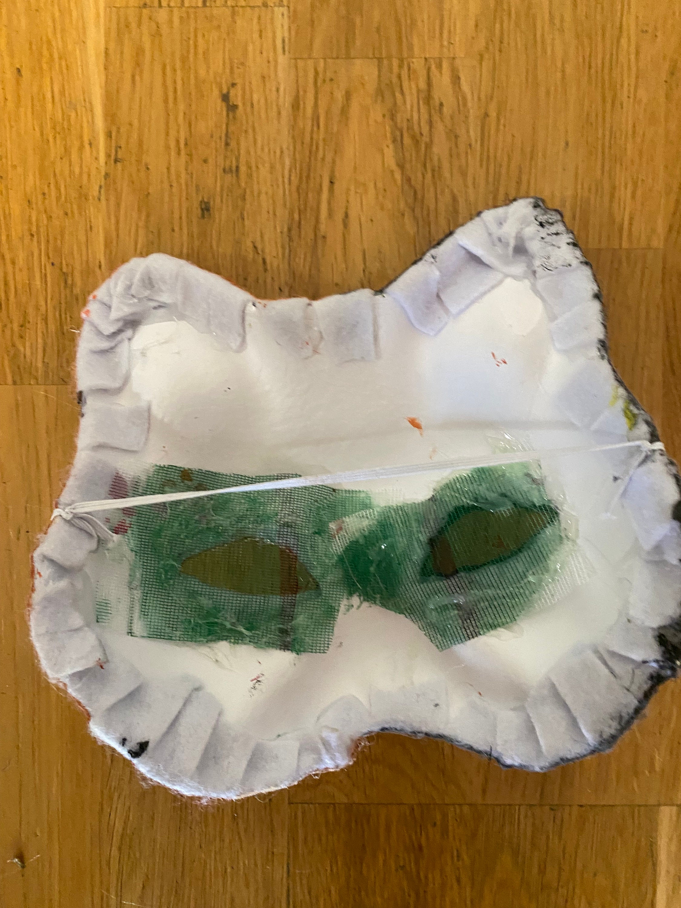 Half Black Cat Half Orange Tabby Cat Mask - Etsy