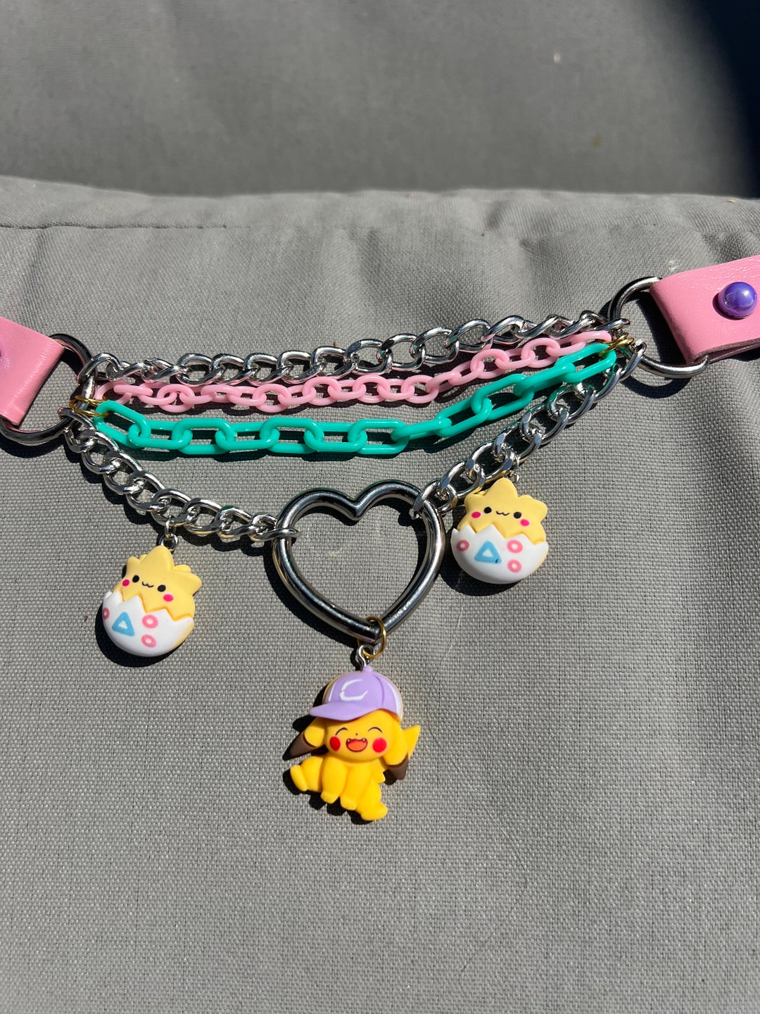 Pokemon Togi and Pikachu Choker - Etsy