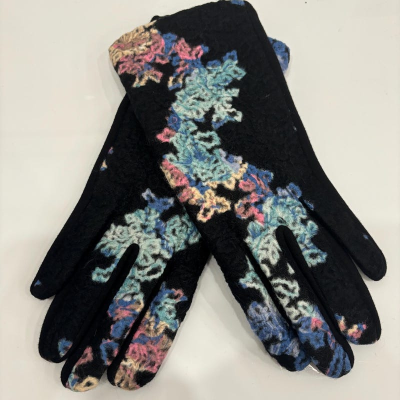 Embroidered Gloves - Etsy
