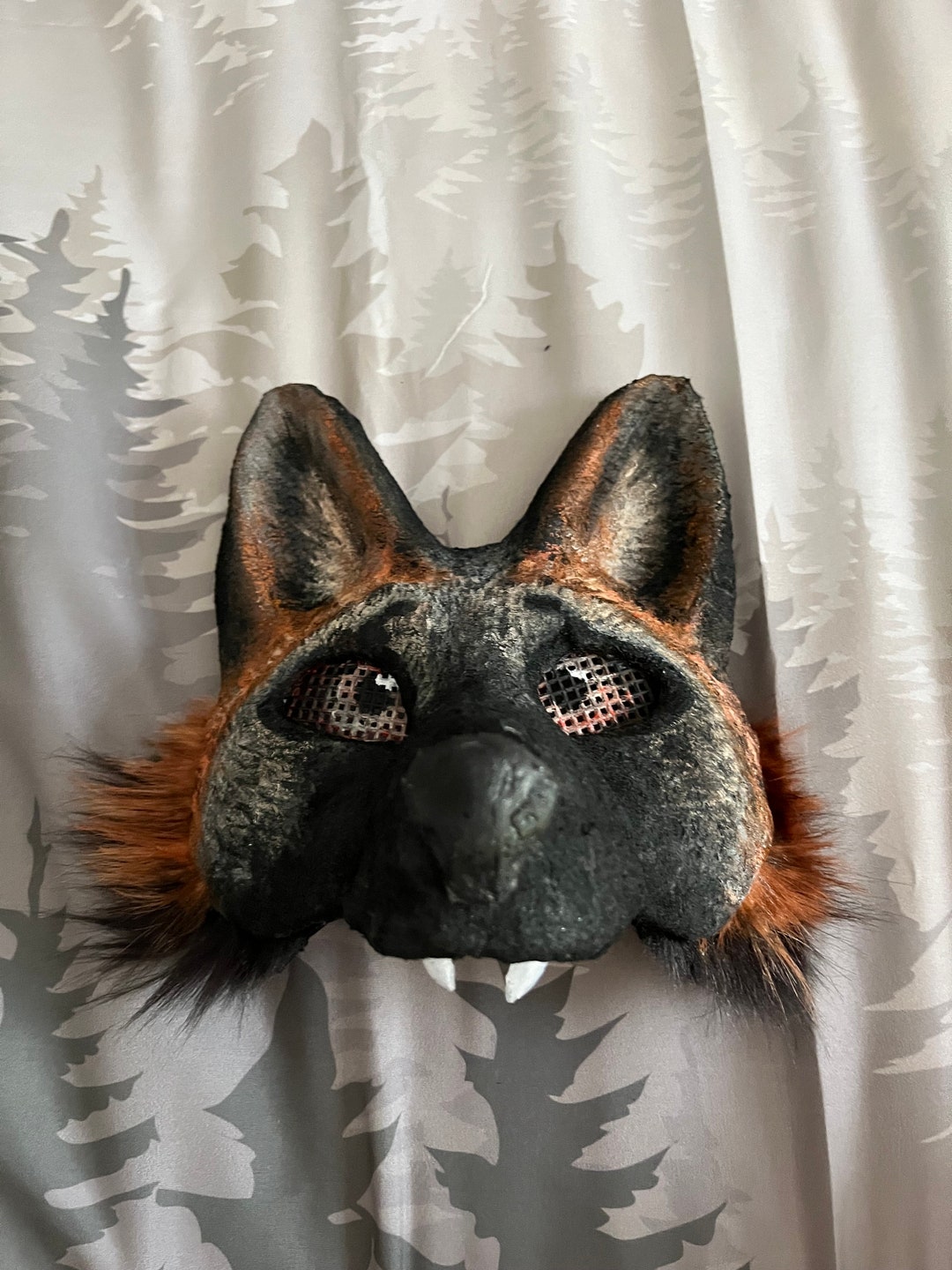 Cross-fox Therian Mask - Etsy