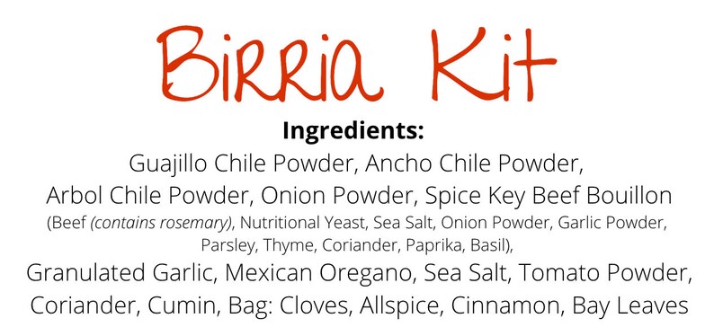 The Spice Key Birria Kit - Etsy
