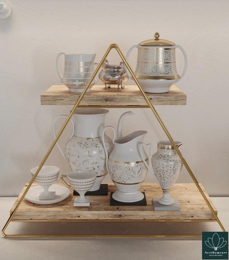 Triangle Table Shelf,decorative Kitchen Bathroom Organizer,minimalist ...