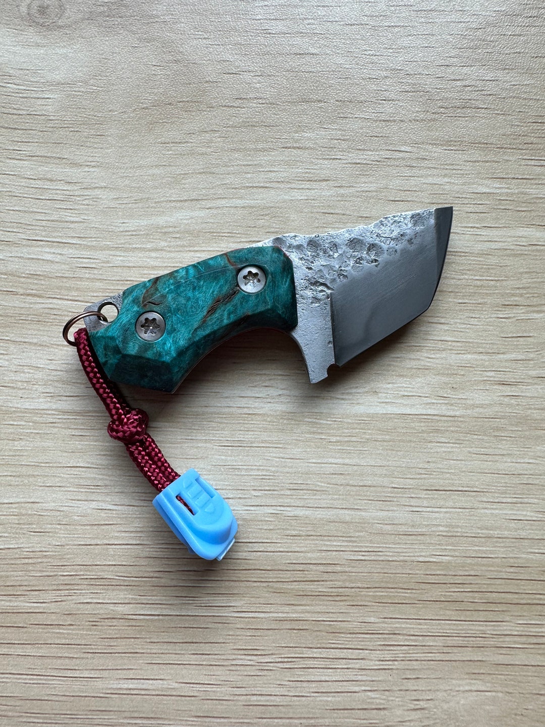 Mini Tanto Knife WITH HAMON EDC High Carbon Fixed Blade Made in Hawaii ...