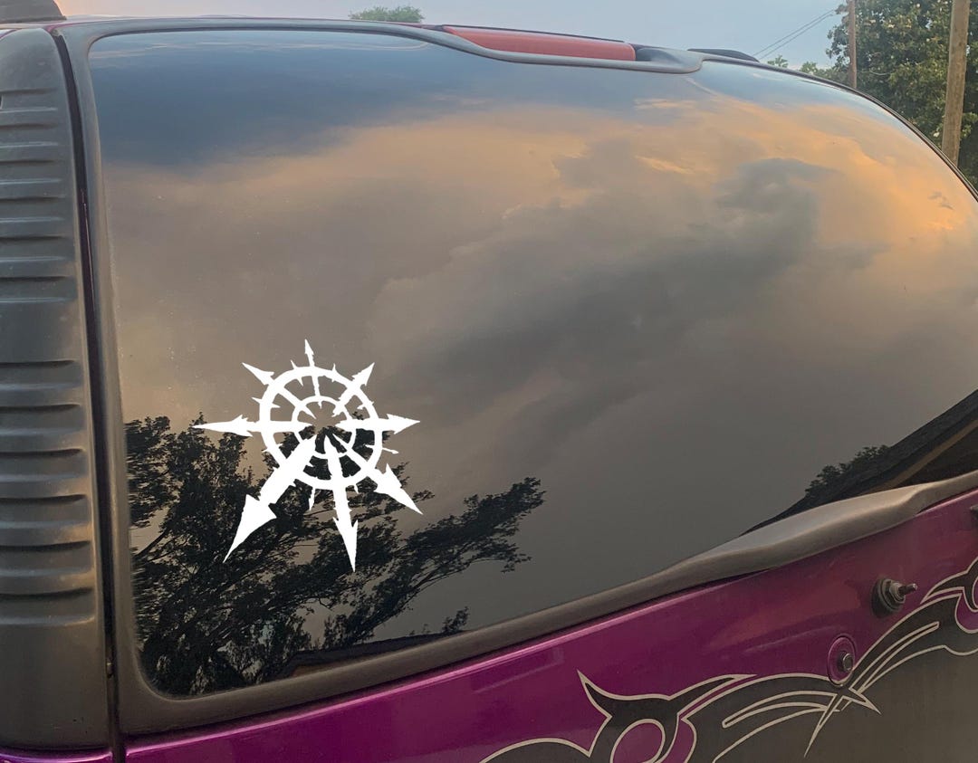 Chaos Star Window Decal - Etsy