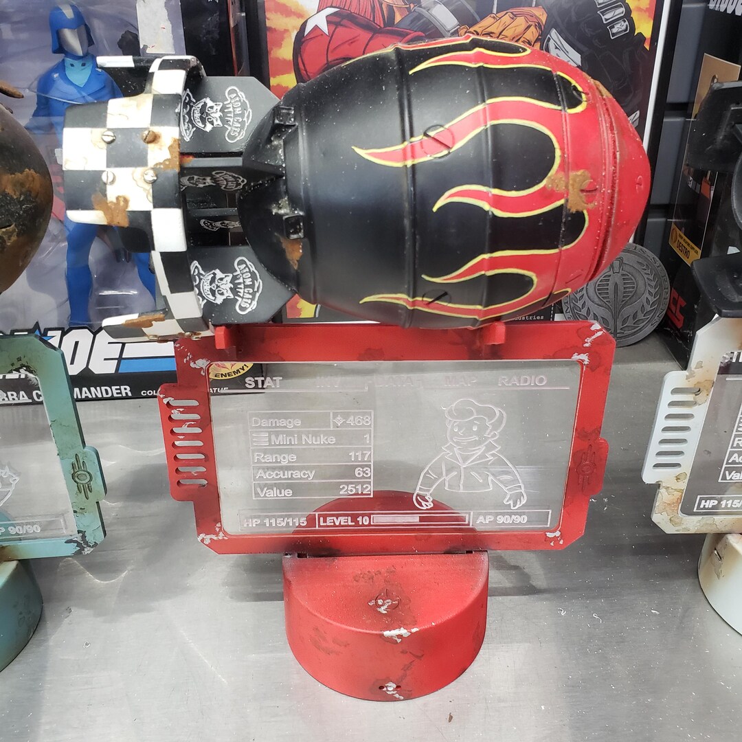 Fallout Inspired Mini Nukes With Led Stand - Etsy