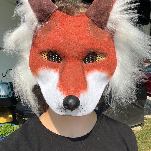 Red Fox Mask - Etsy