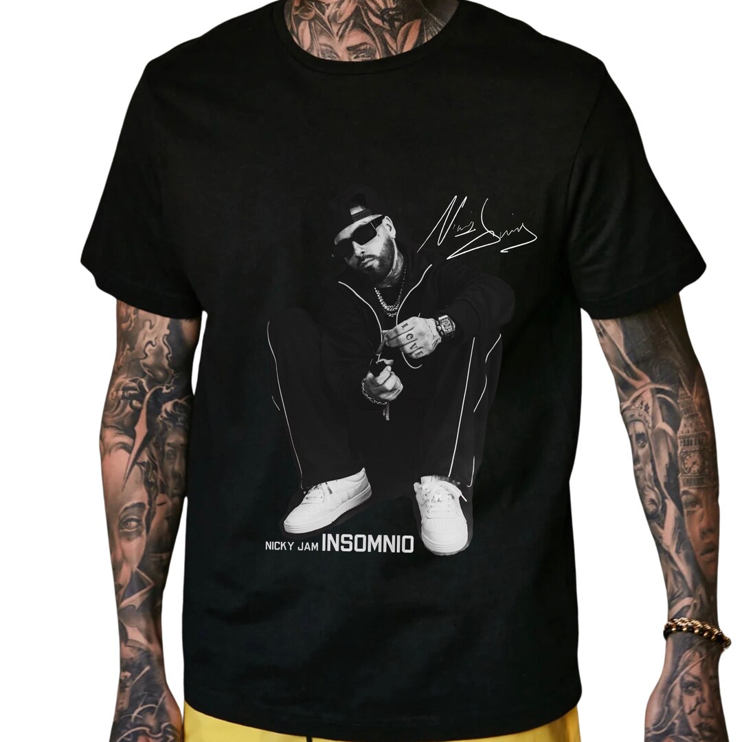 Nicky Jam Tour Shirt - Reggaeton Music Merch - Latin Artist Concert Tee ...