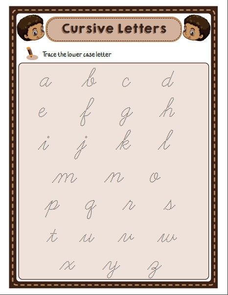 Cursive Writing Handbook for Beginners | Learn Cursive Handwriting ...