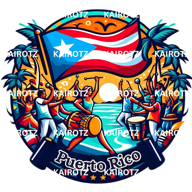 Puerto Rico Paranda Png, Dtf, Sublimation, Tumbler No Background - Etsy