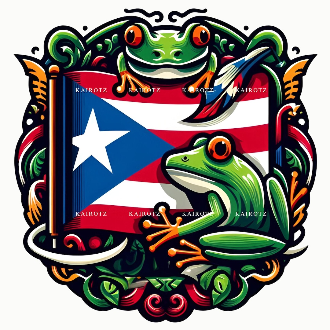 PUERTO RICO 2 Coqui PNG (no Background) 300 Dpi - Etsy