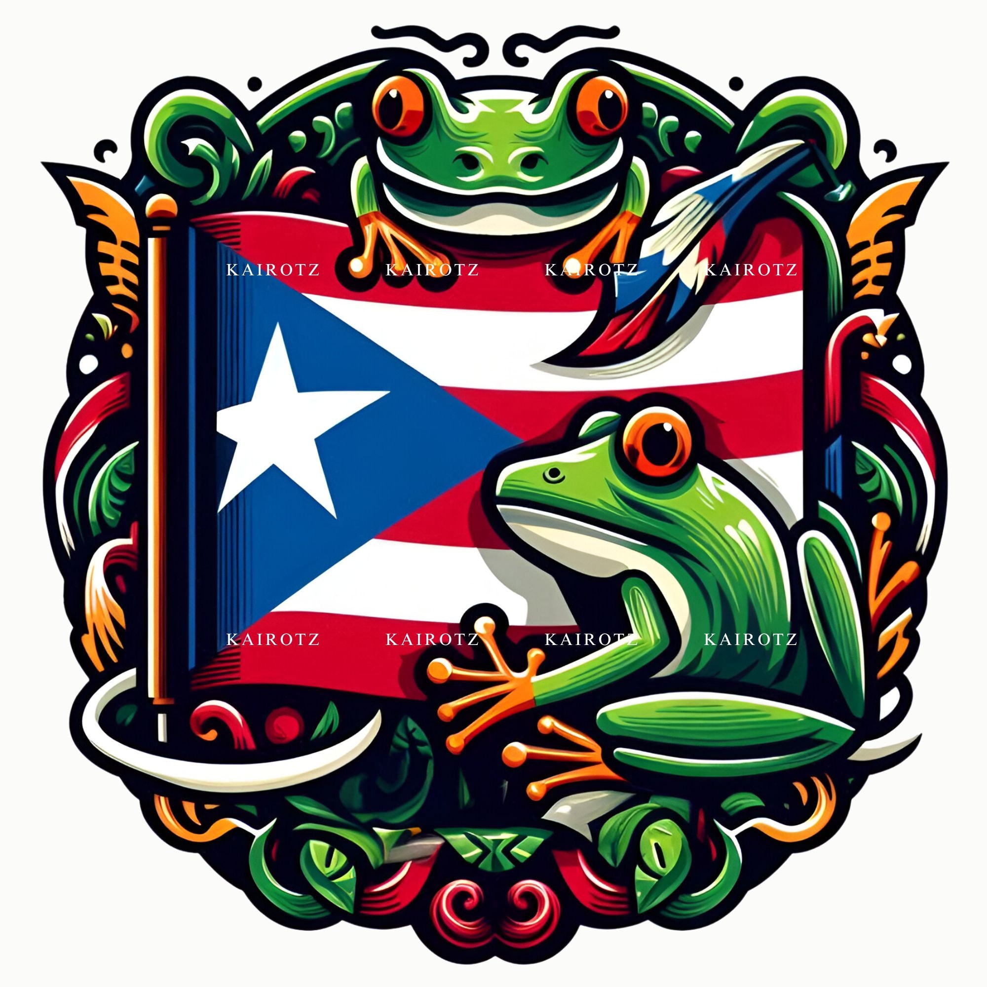 PUERTO RICO 2 Coqui PNG (no Background) 300 Dpi - Etsy