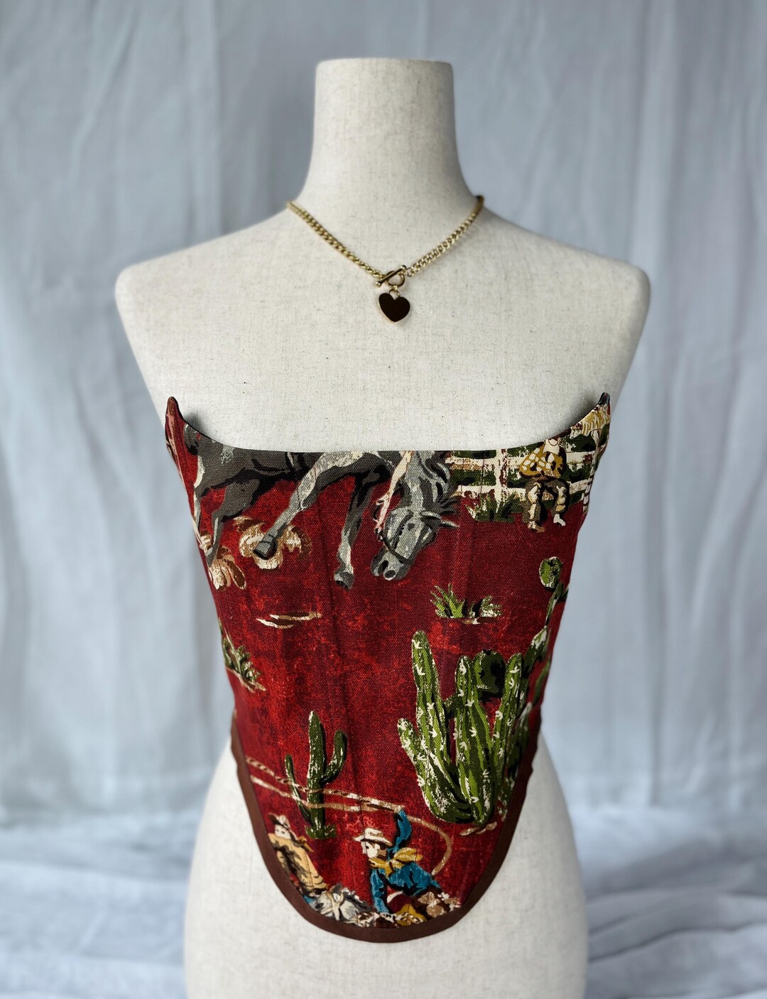 Cowboy Corset Top - Handmade Western Corset for Women - Etsy