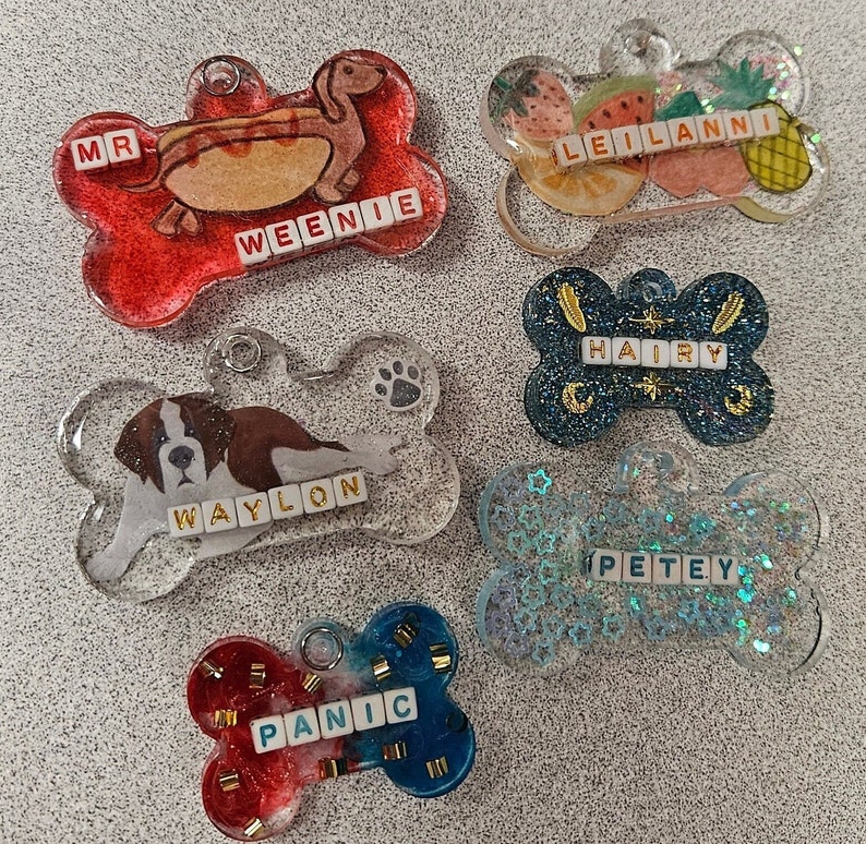 Custom Resin Dog/cat Tags - Etsy