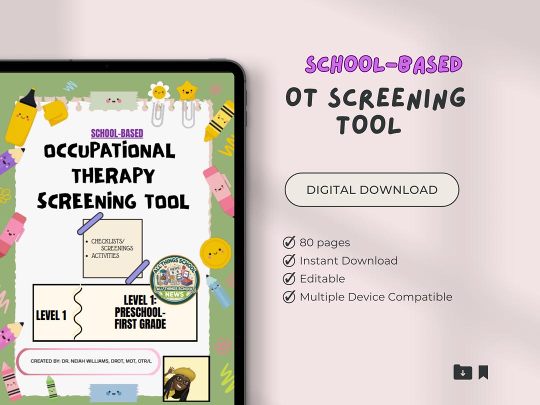 Pediatric OT Screening Tool: School-based Occupational Therapy ...