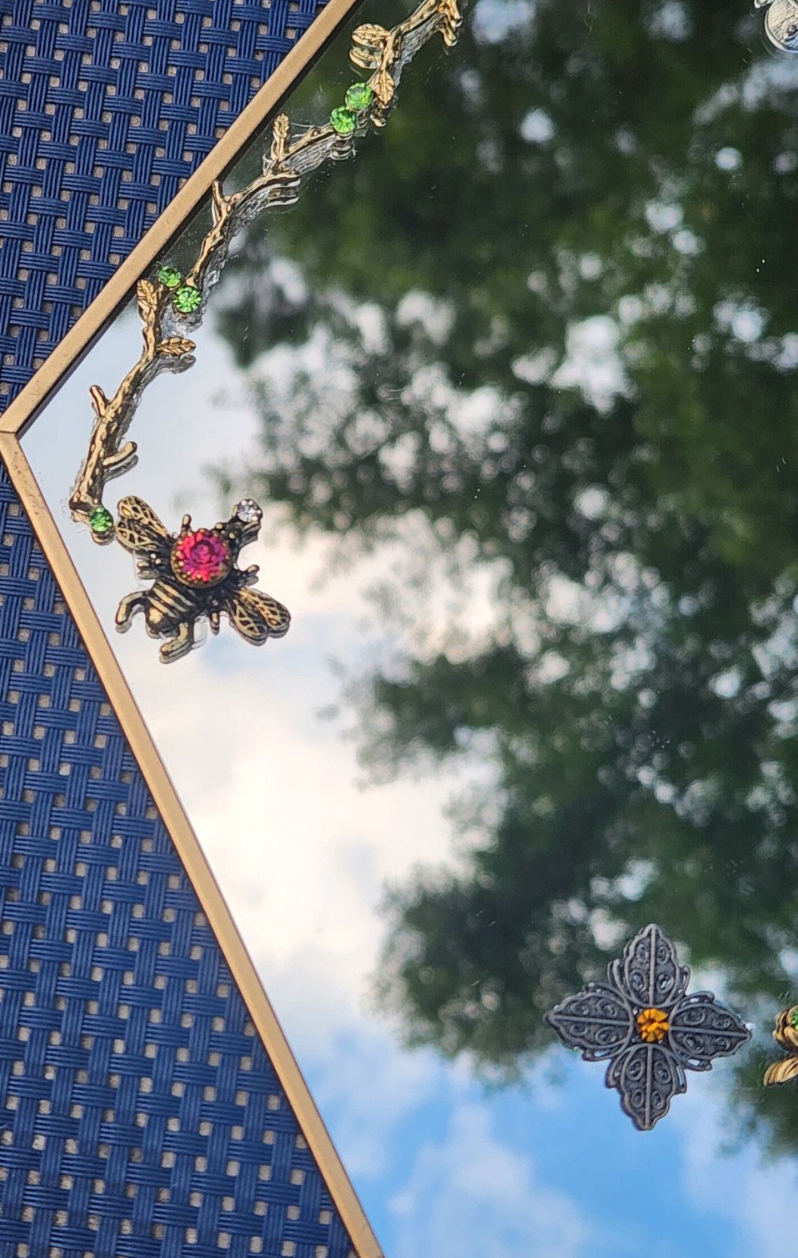 Butterfly and Bees Mirror - Etsy