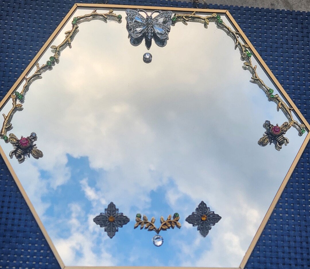 Butterfly and Bees Mirror - Etsy