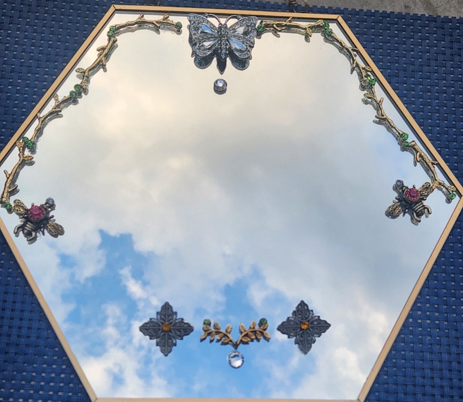 Butterfly and Bees Mirror - Etsy