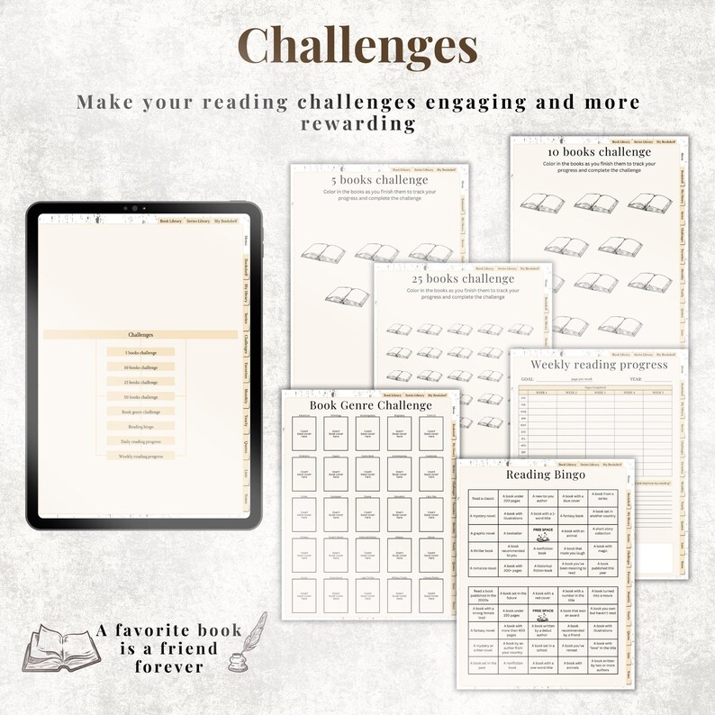 Digital Reading Journal, Digital Reading Planner, Goodnotes, Notability ...