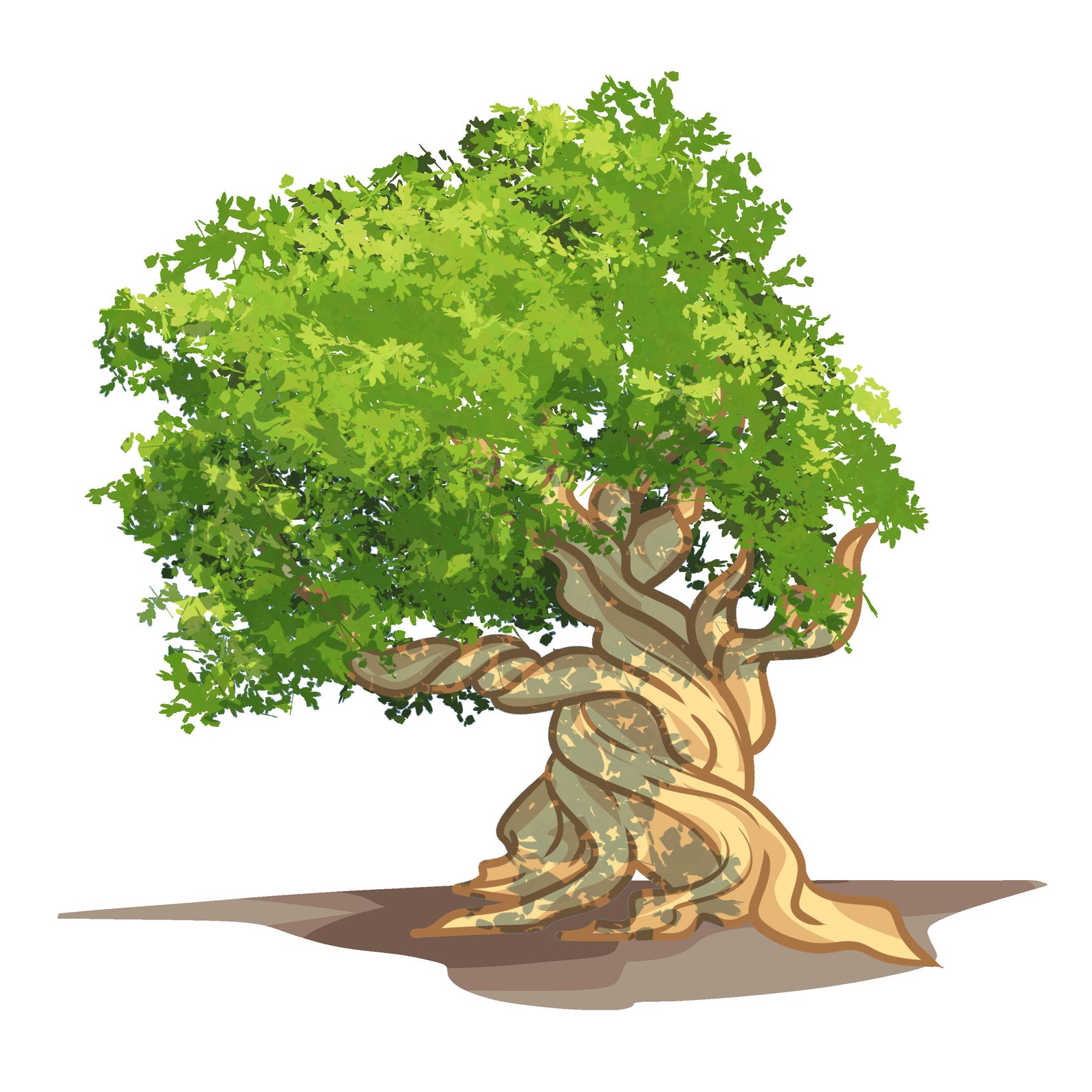 Forest Clipart, Tree, Landscape Art PNG, Beautiful Tree PNG, Printable ...