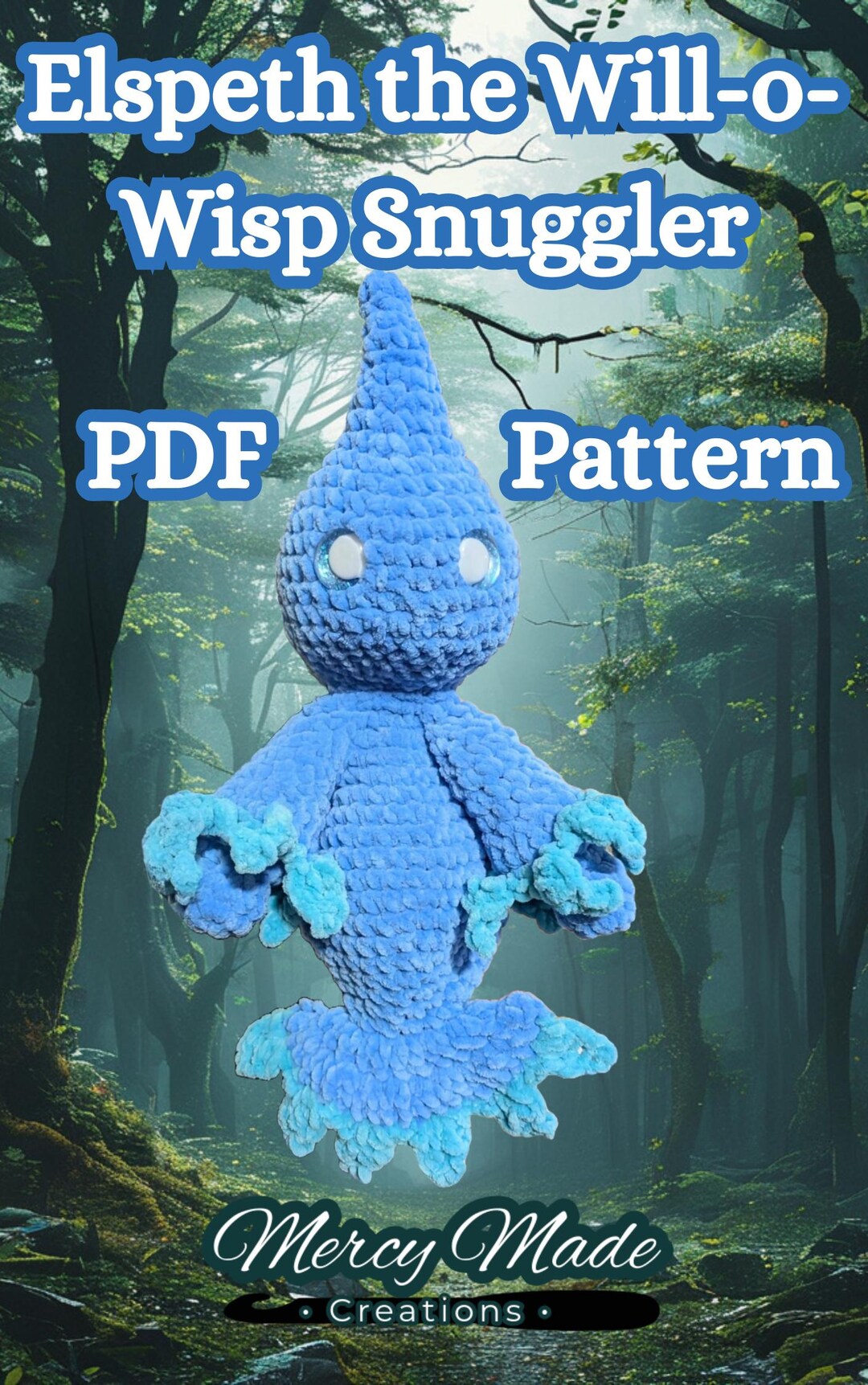 Elspeth the Will-o-wisp Snuggler - Digital PDF Crochet Pattern - Etsy