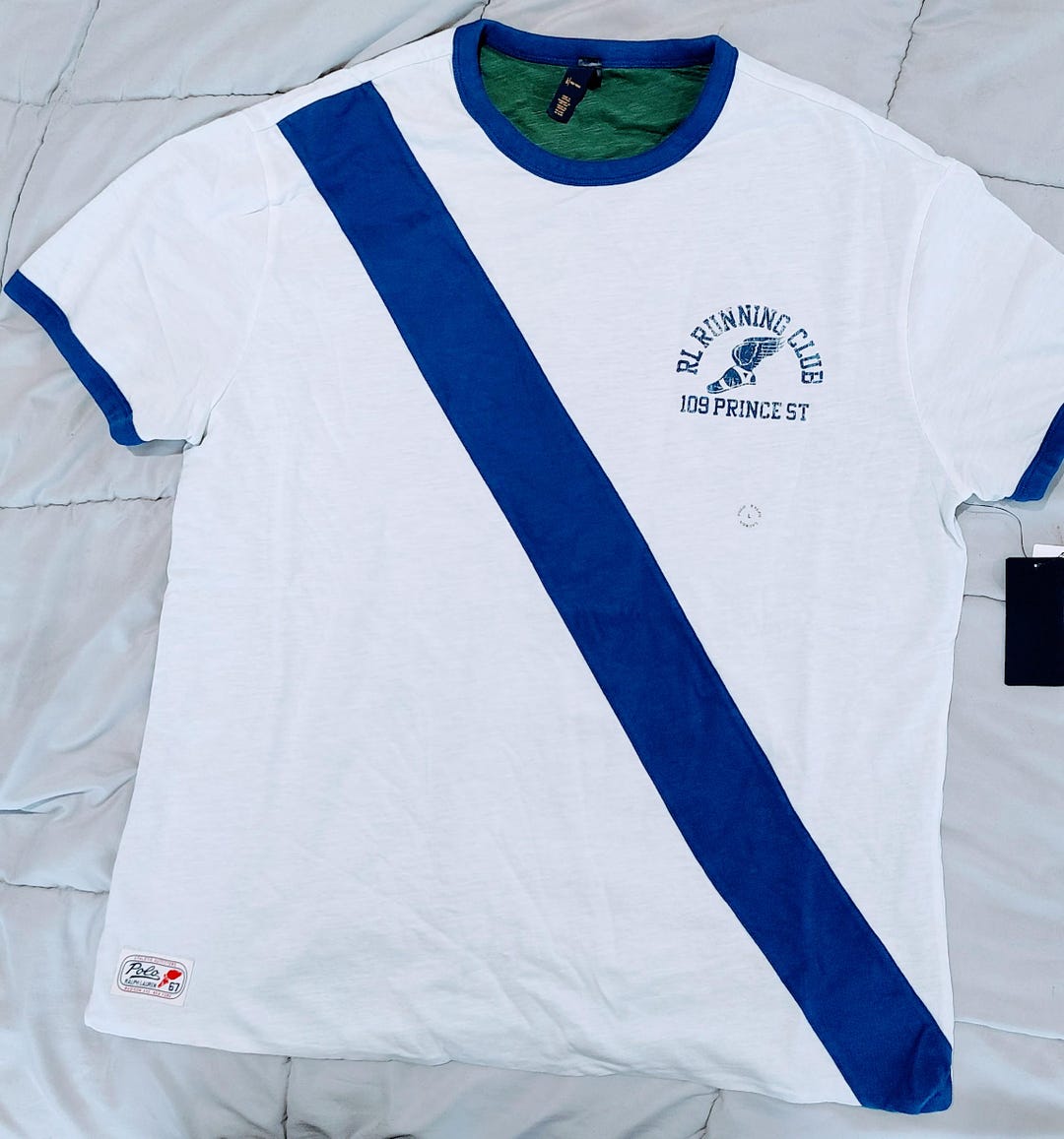 Polo Ralph Lauren Reversible Track 067 Running Club NYC Tee Size Large ...
