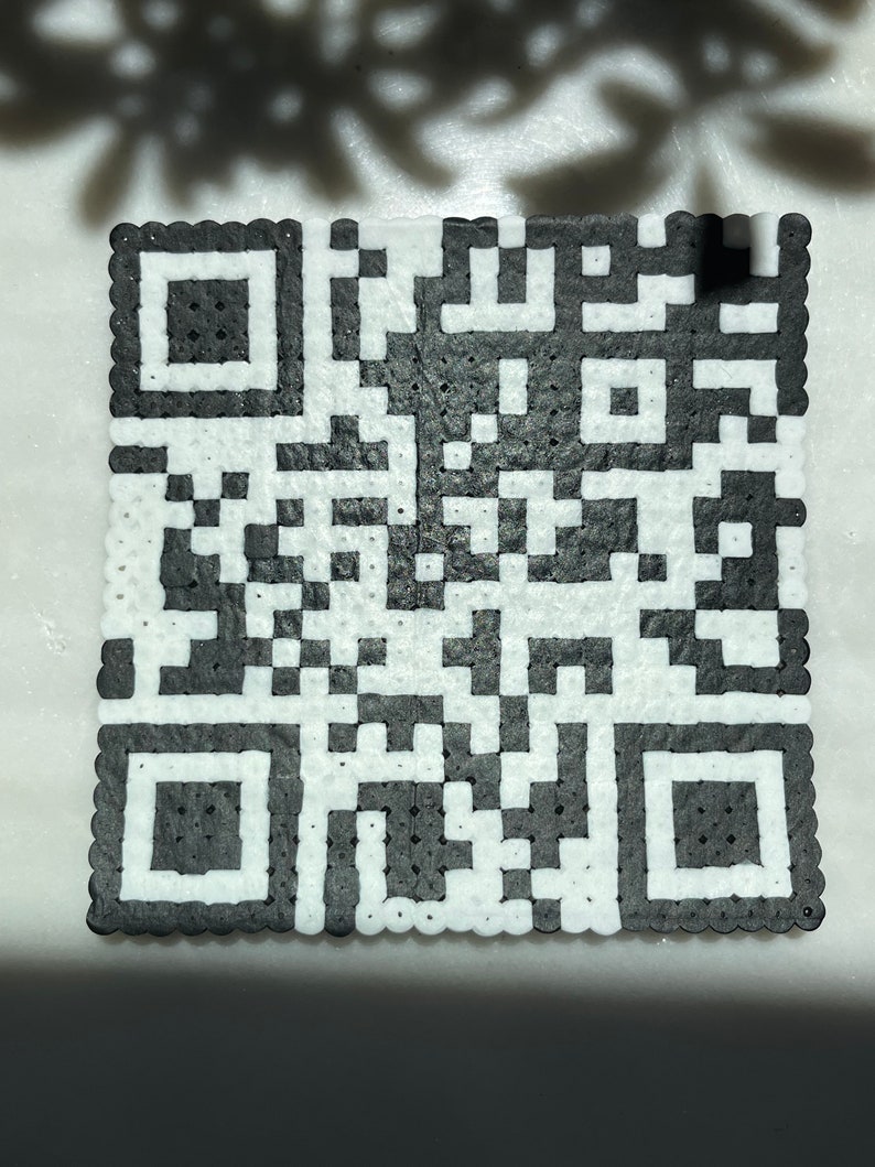 Rick Roll Funny Meme Perler Art QR Code Wall Decor Fridge Magnet - Etsy