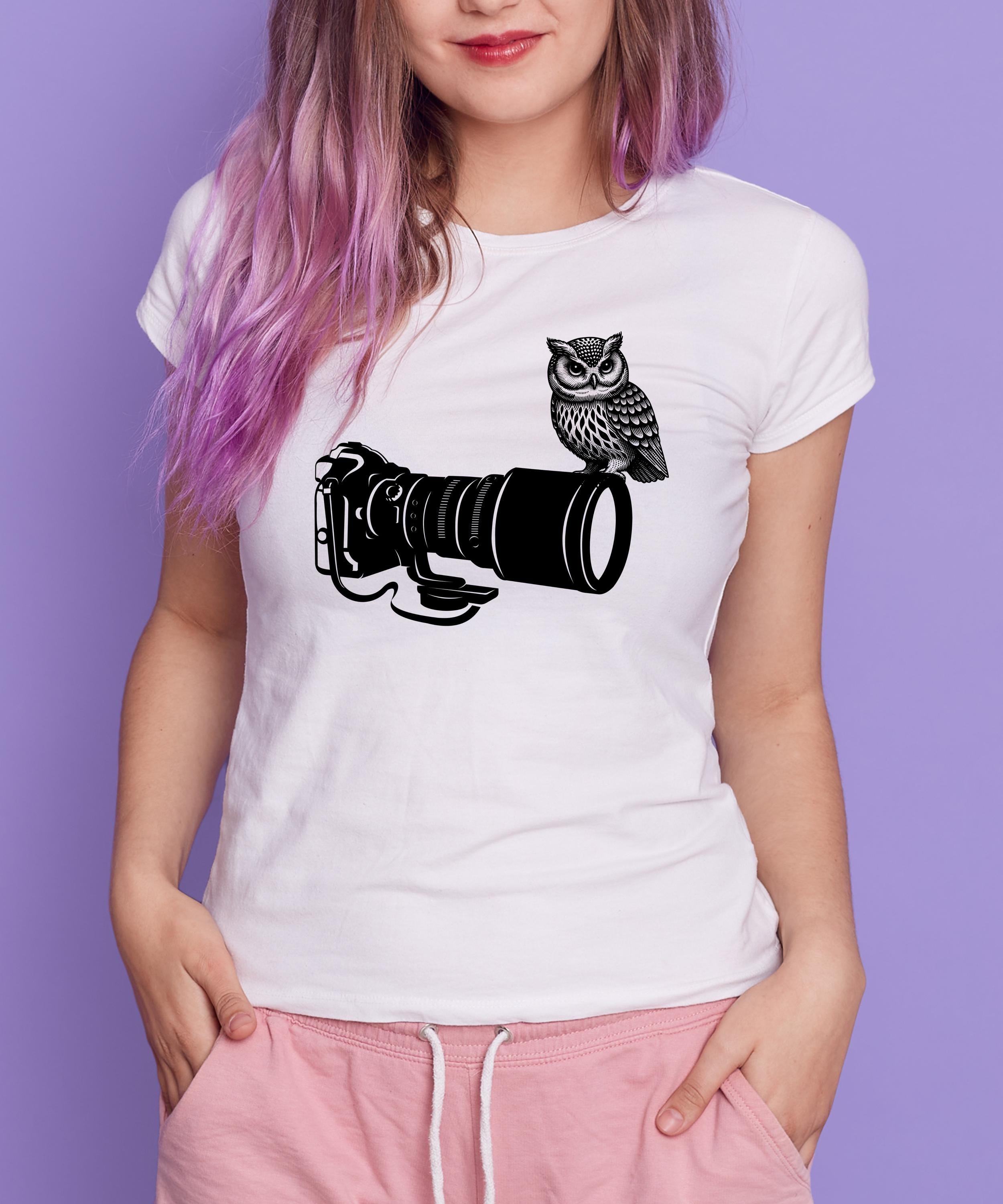 Owl on Camera Png, for a Bird Photographer Png, Nature Photography PNG ...