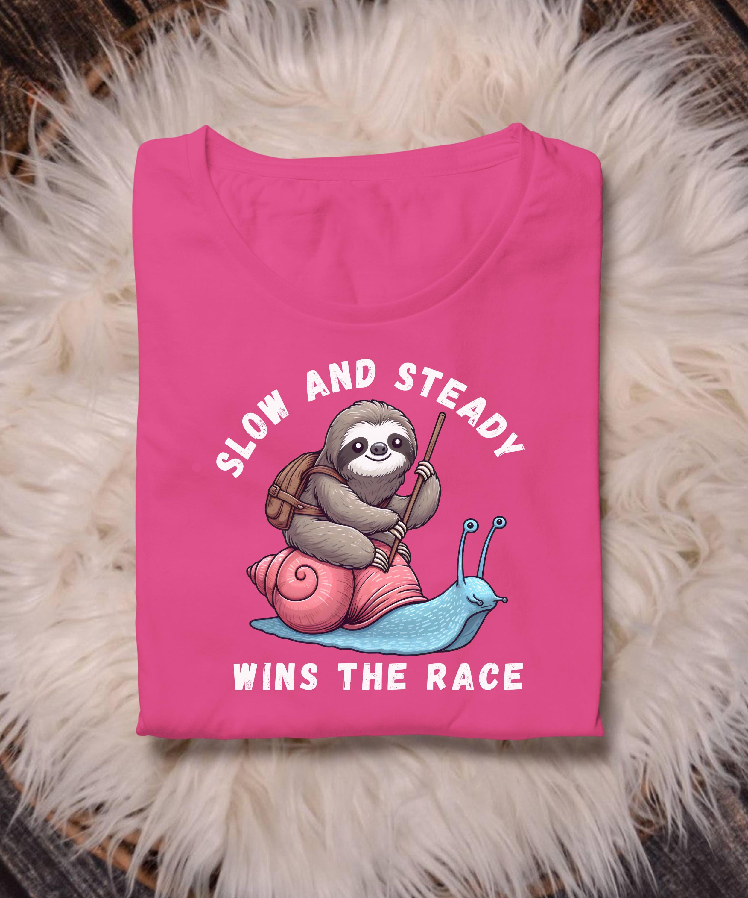 Slow and Steady Wins the Race Png, Sloth Riding Snail Png Funny Slow ...