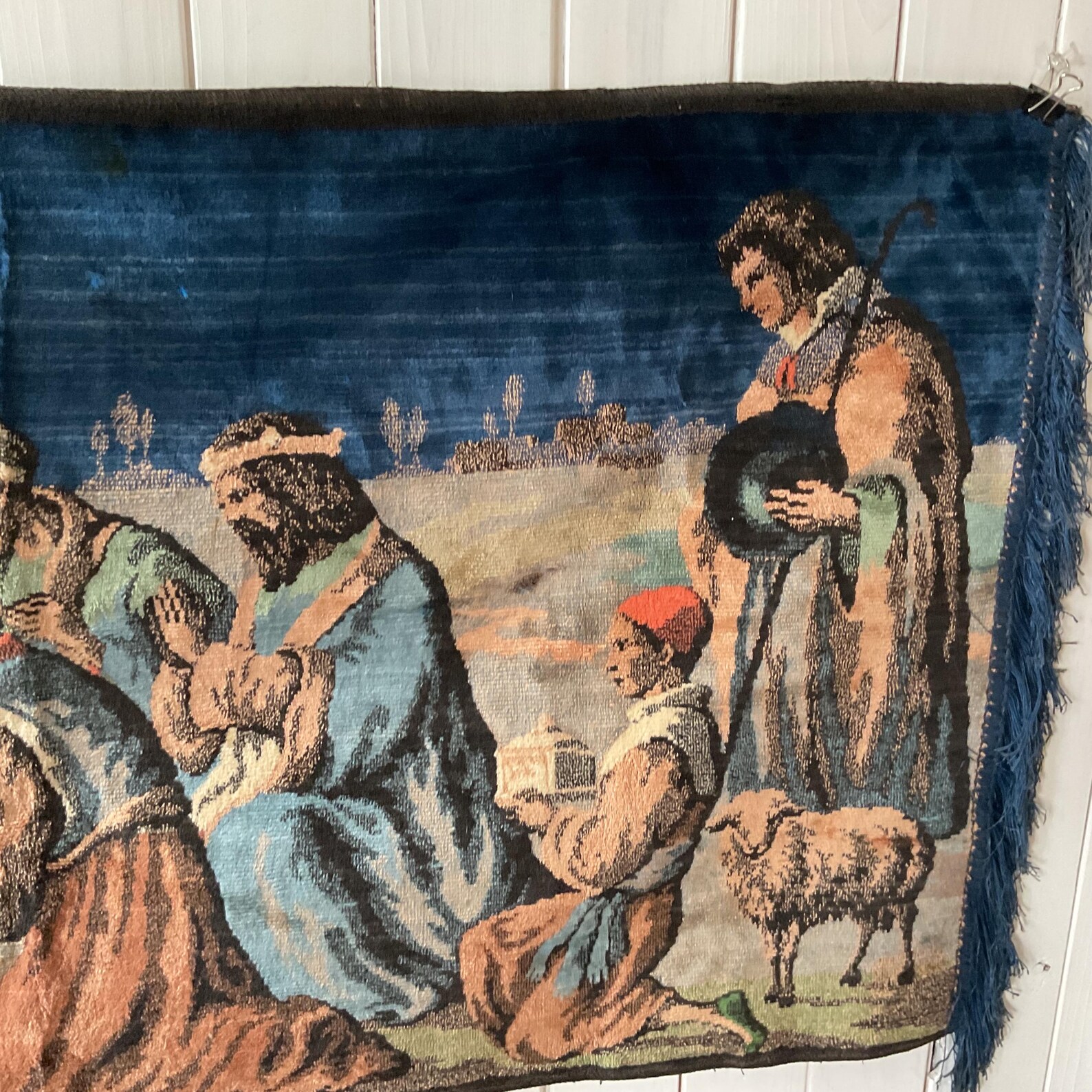 Vintage Tapestry Nativity Scene 42 X 21’’. - Etsy