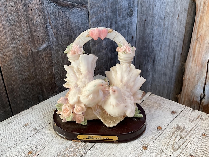 CHOOSE… Louis Dionne Vintage Collection Statue Resin Doves Love Birds ...