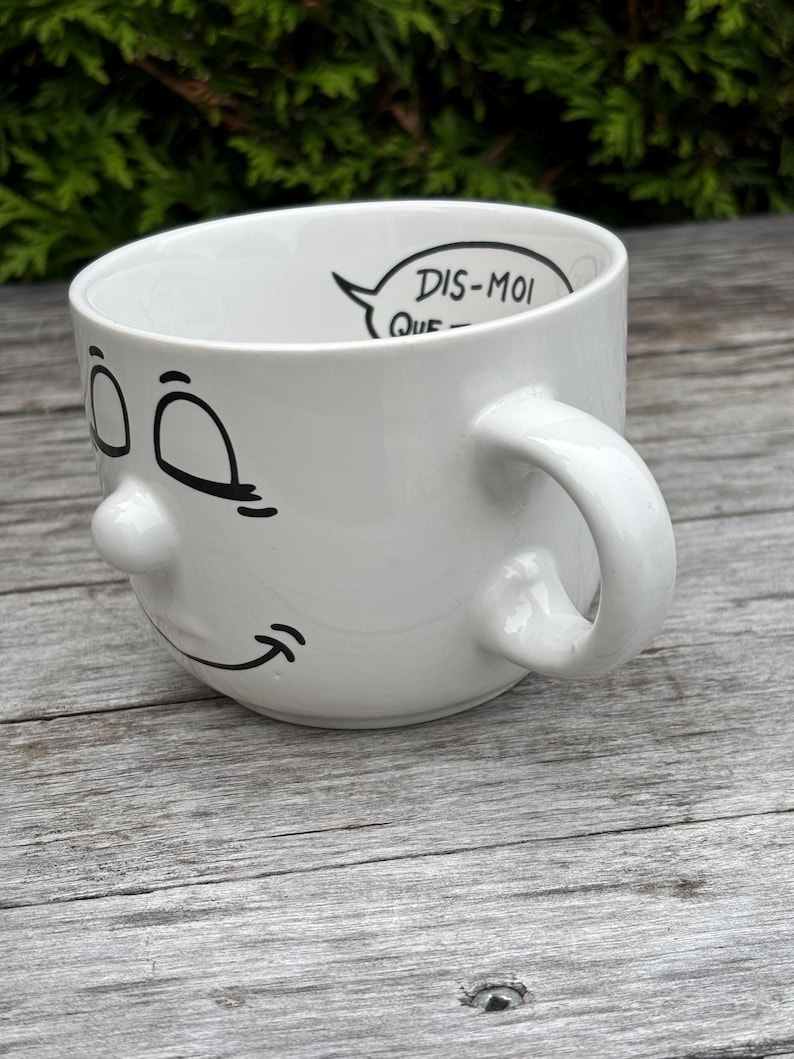 Vintage 80s, Sculpted Face Mug, Nose Mug, 3D Mug Cup. Ceramic Mug With ...