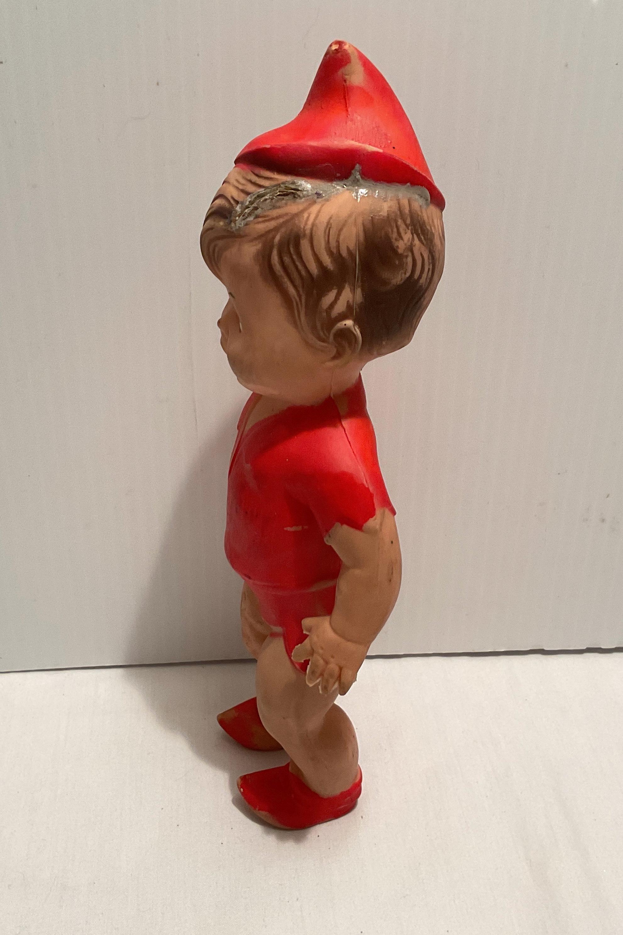 Vintage Red Squeaky Rubber Doll -no Squeaker- Made in Canada by Viceroy ...