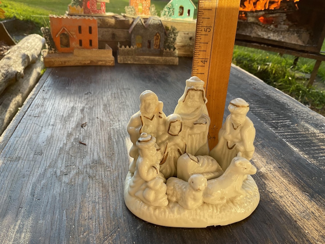 Vintage Nativity Scene Ceramic Nativity Set Porcelain Nativity Set ...
