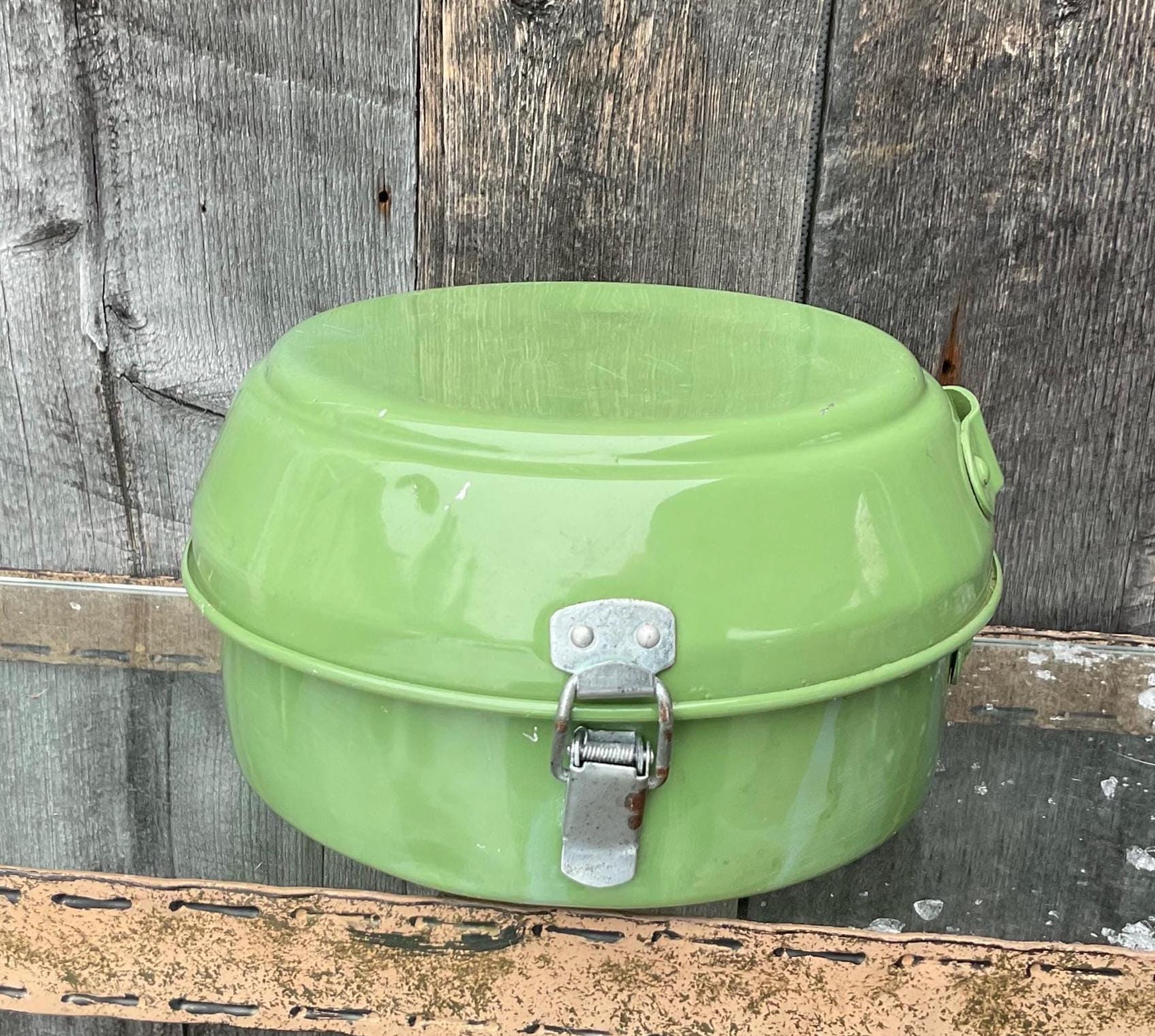 Vintage Mess Kit Nesting 12/76 Aluminum Serves 3 Camping Cooking Hong ...