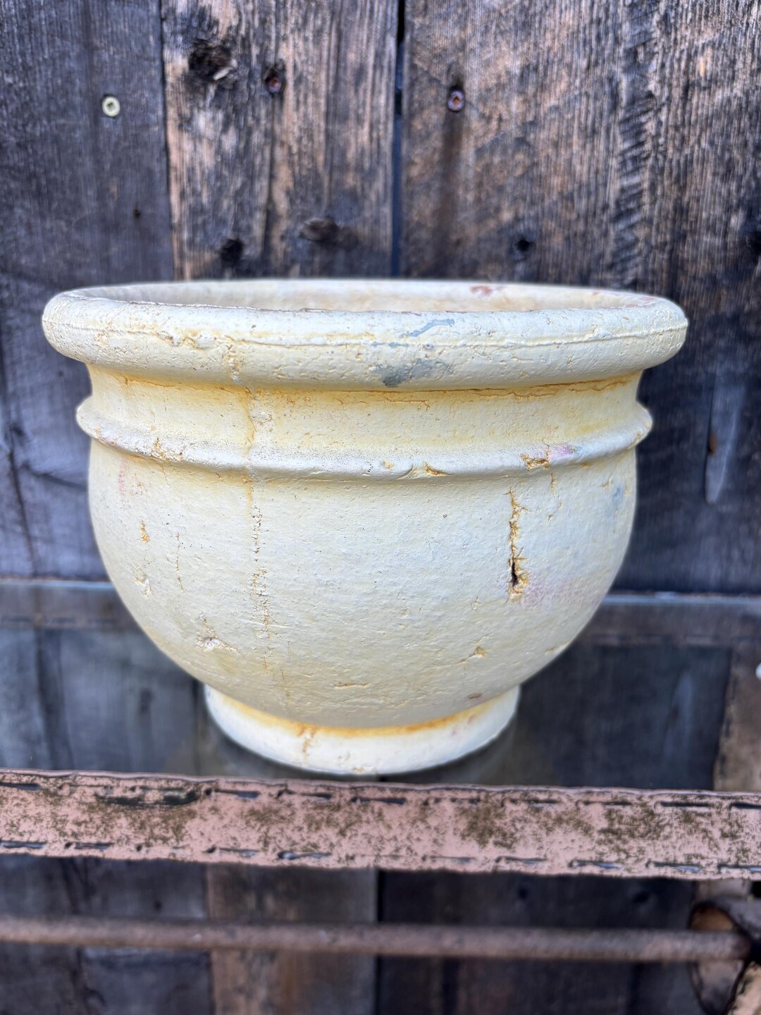 FARMHOUSE STYLE Rustic Terracotta Pot / Aged Flower Pot / Old-world ...