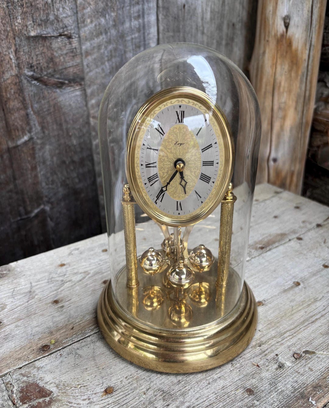 Quartz Dome Clock, Acrylic Dome, Made in West Germany, Vintage, 1980s ...