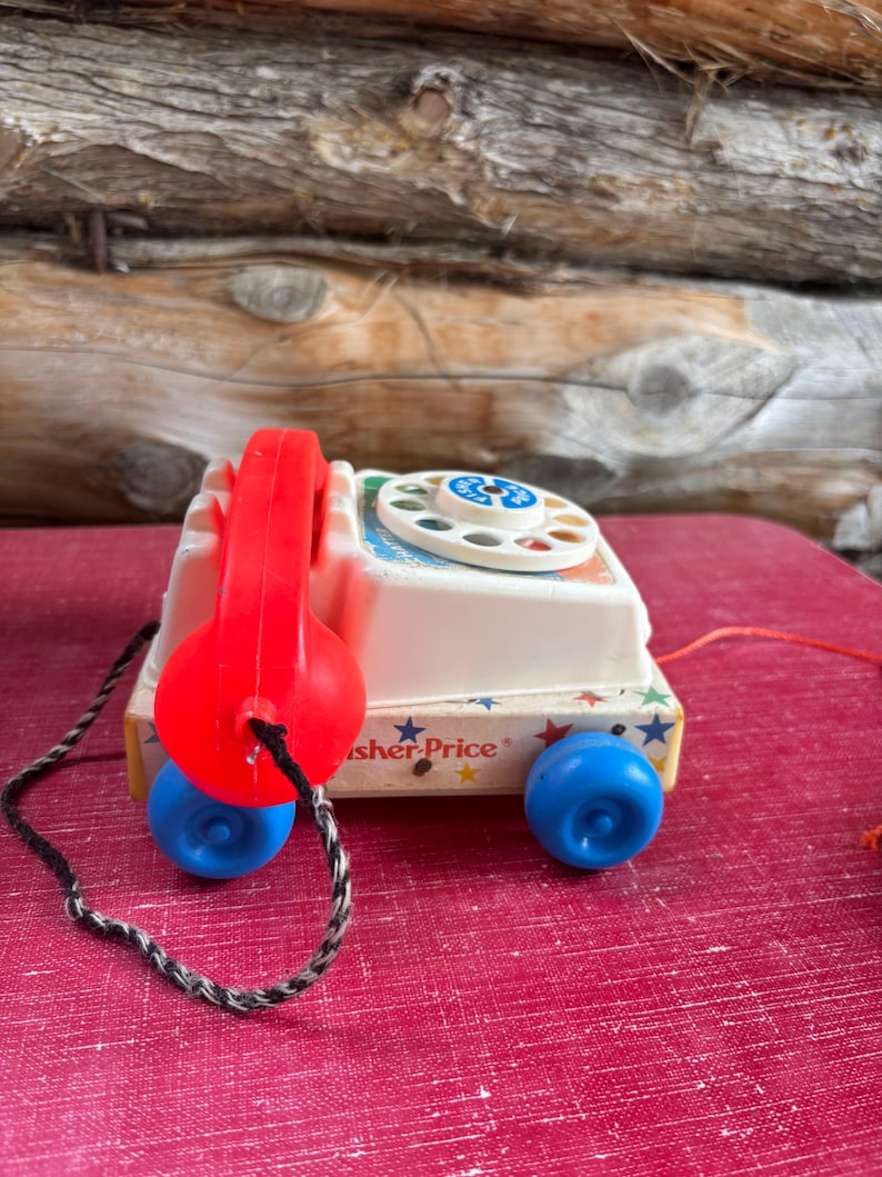 Fisher Price Phone, Chatterbox Phone, Vintage Toy Phone, Pull Toy, Old ...