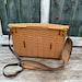 Vintage Fish Basket - Basket With Lid - Fish Basket With Strap ...