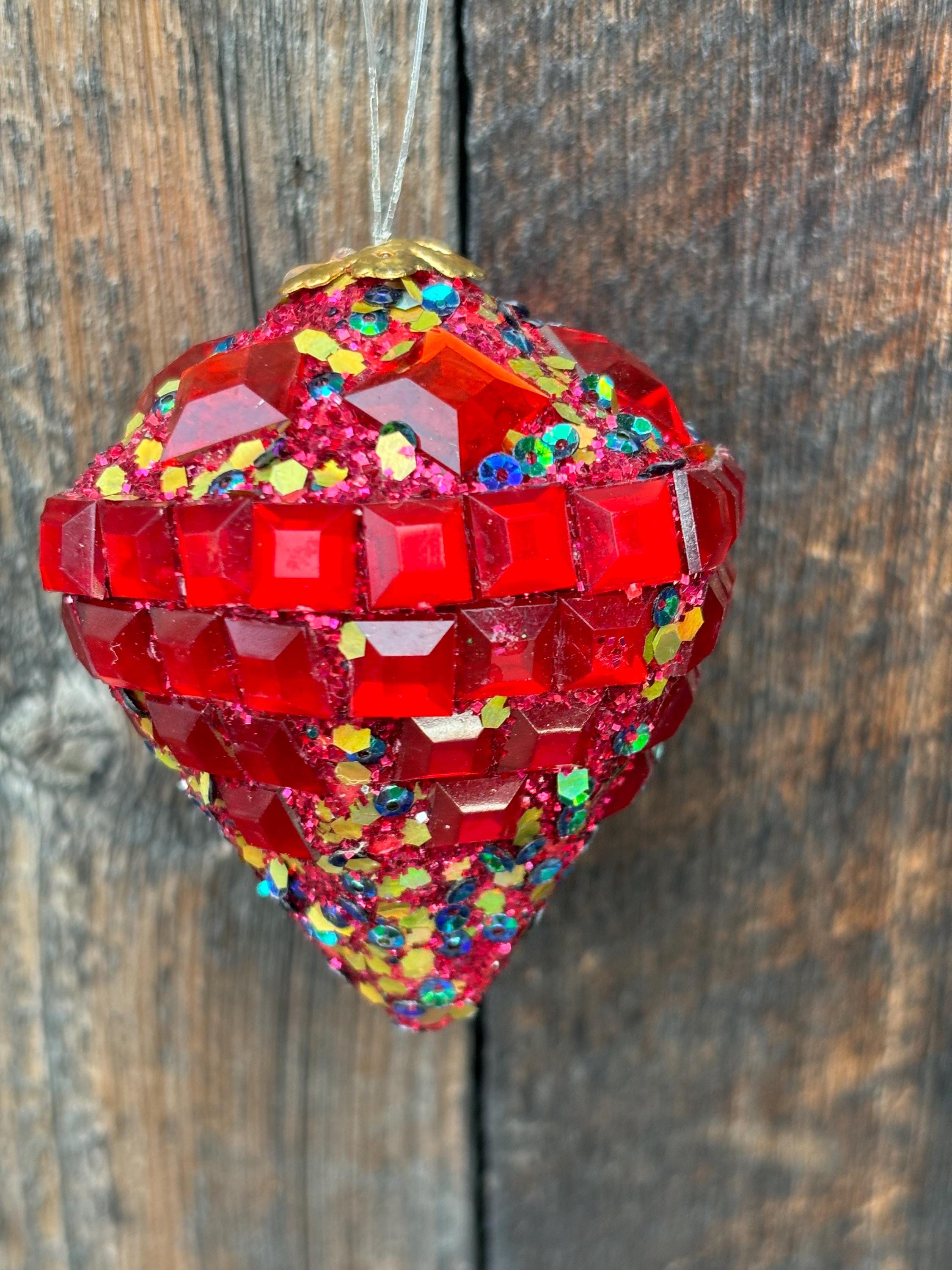 Vintage Mirror Cone Shaped Disco Ball Christmas 2 X 2" Disco Ornaments ...