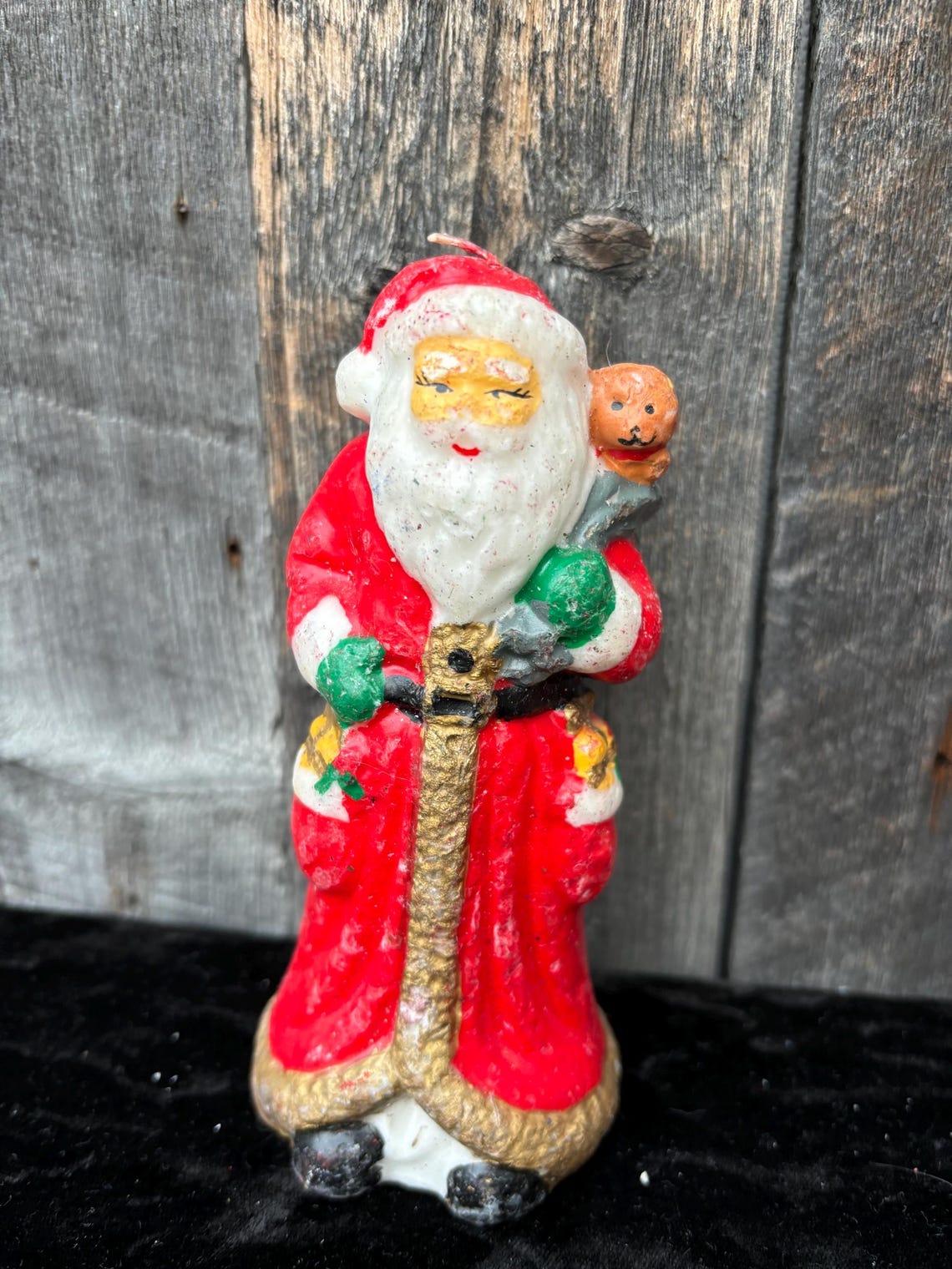 Three Old Santa Candles. Old Christmas Candles. - Etsy