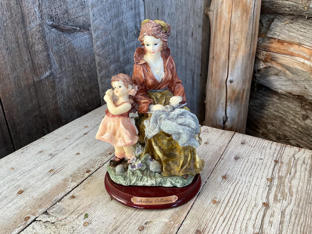 Vintage Adeline Collection Figurine- Mother and Daughter in Garden ...