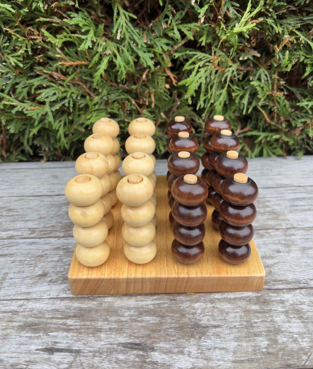 4 in a Row 3D - Board Game in Fine Wood - Strategy Game for 2 Players ...