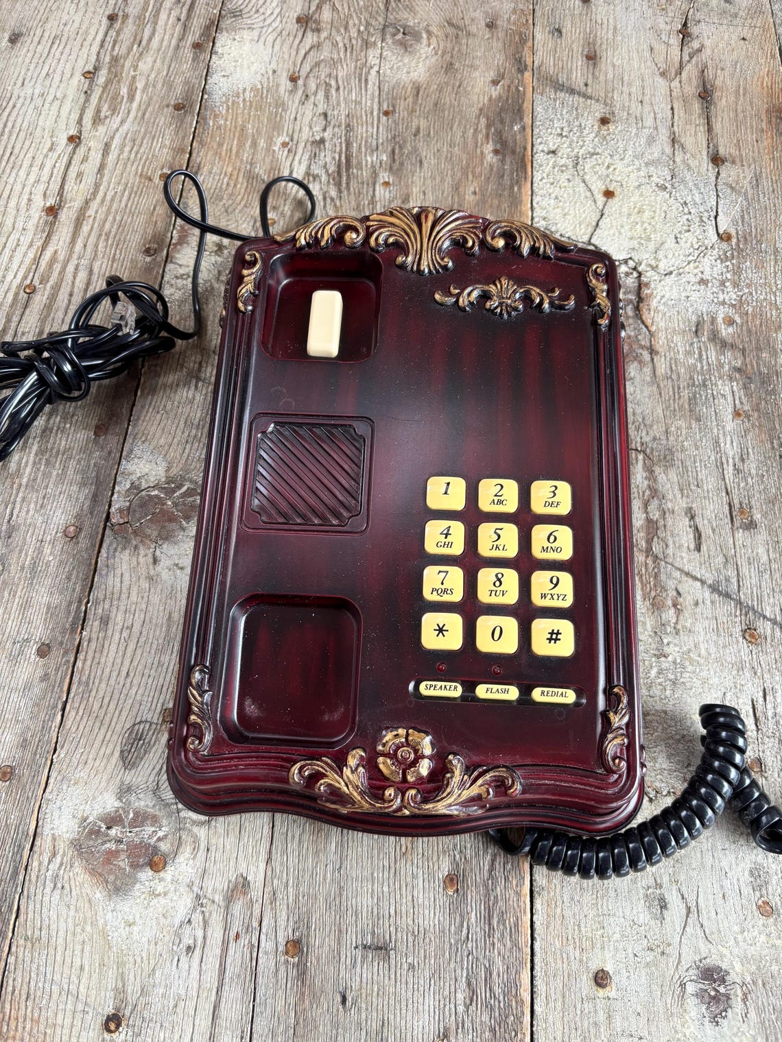 Vintage, 80's Style, Ornate, Land Line, Victorian, Telephone, Push ...
