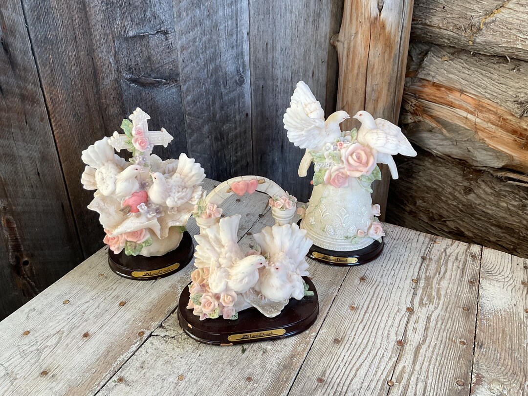 CHOOSE… Louis Dionne Vintage Collection Statue Resin Doves Love Birds ...