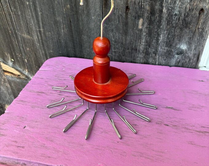 Rotating 16 Peg Hanging Tie Belt Rack. - Etsy