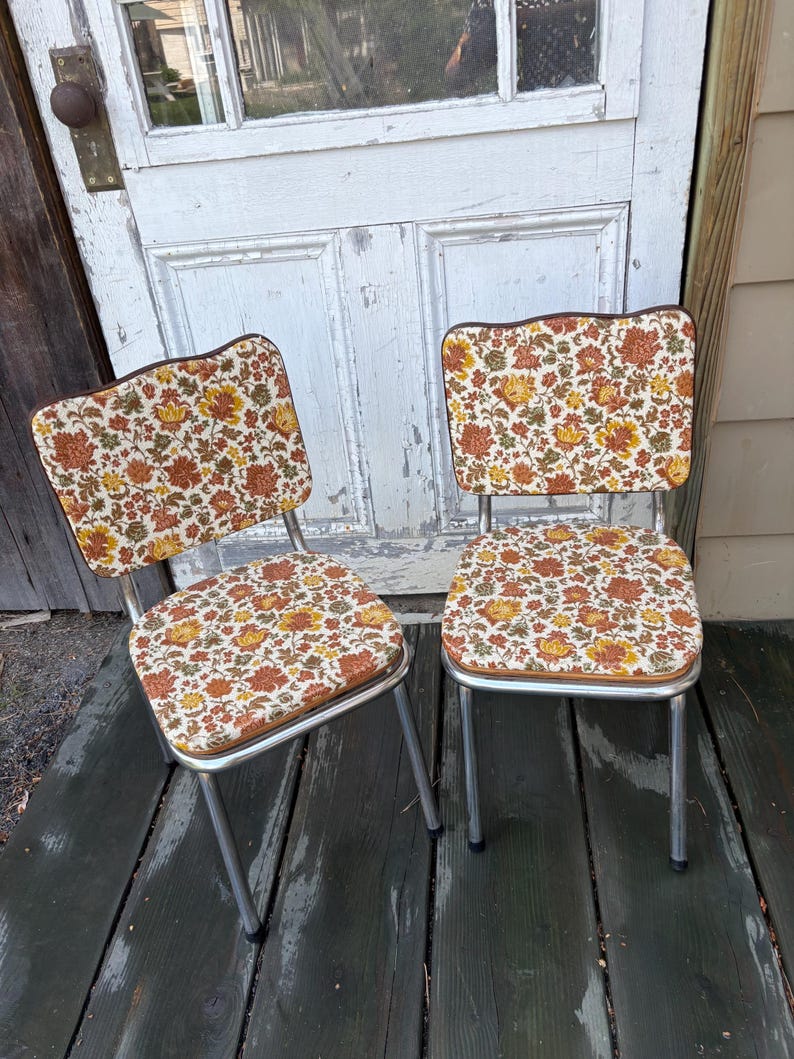 1960s Child's Chrome & Formica Dinette Set Table/chairs MCM Atomic ...