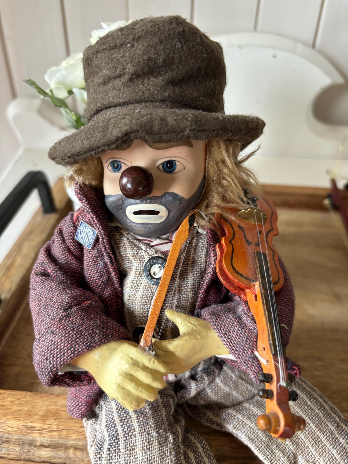 Vintage 1980s Hobo Clown Tramps Doll. Violin Playing Collection. - Etsy