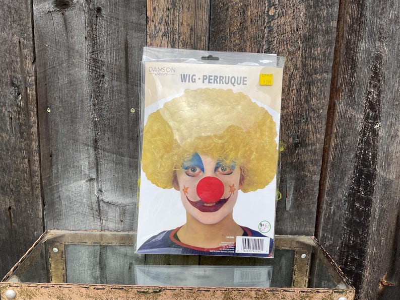 Jumbo Yellow Clown Wig Afro Circus Flame Halloween One Size. - Etsy