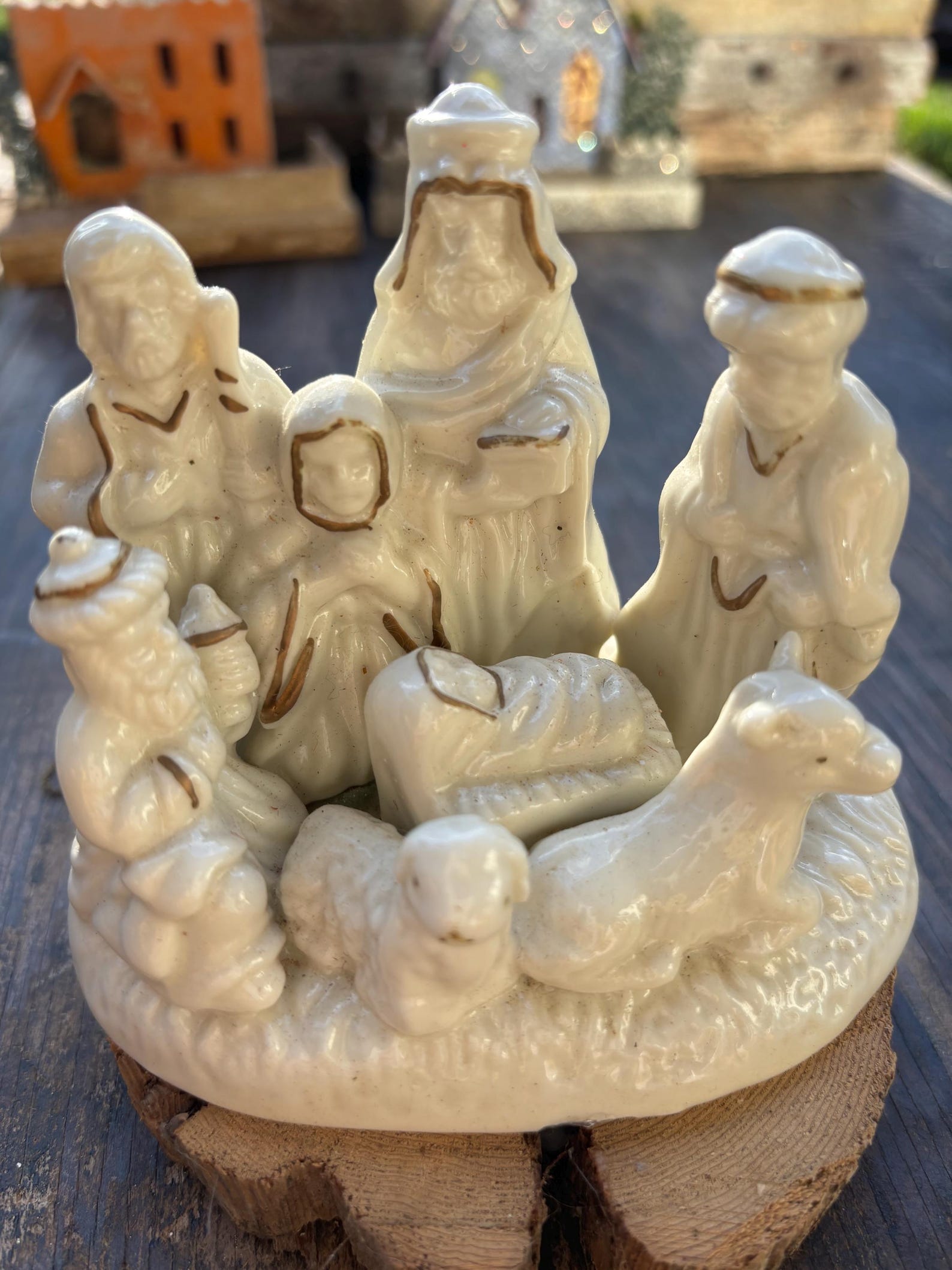 Vintage Nativity Scene Ceramic Nativity Set Porcelain Nativity Set Christmas Nativity Set ...