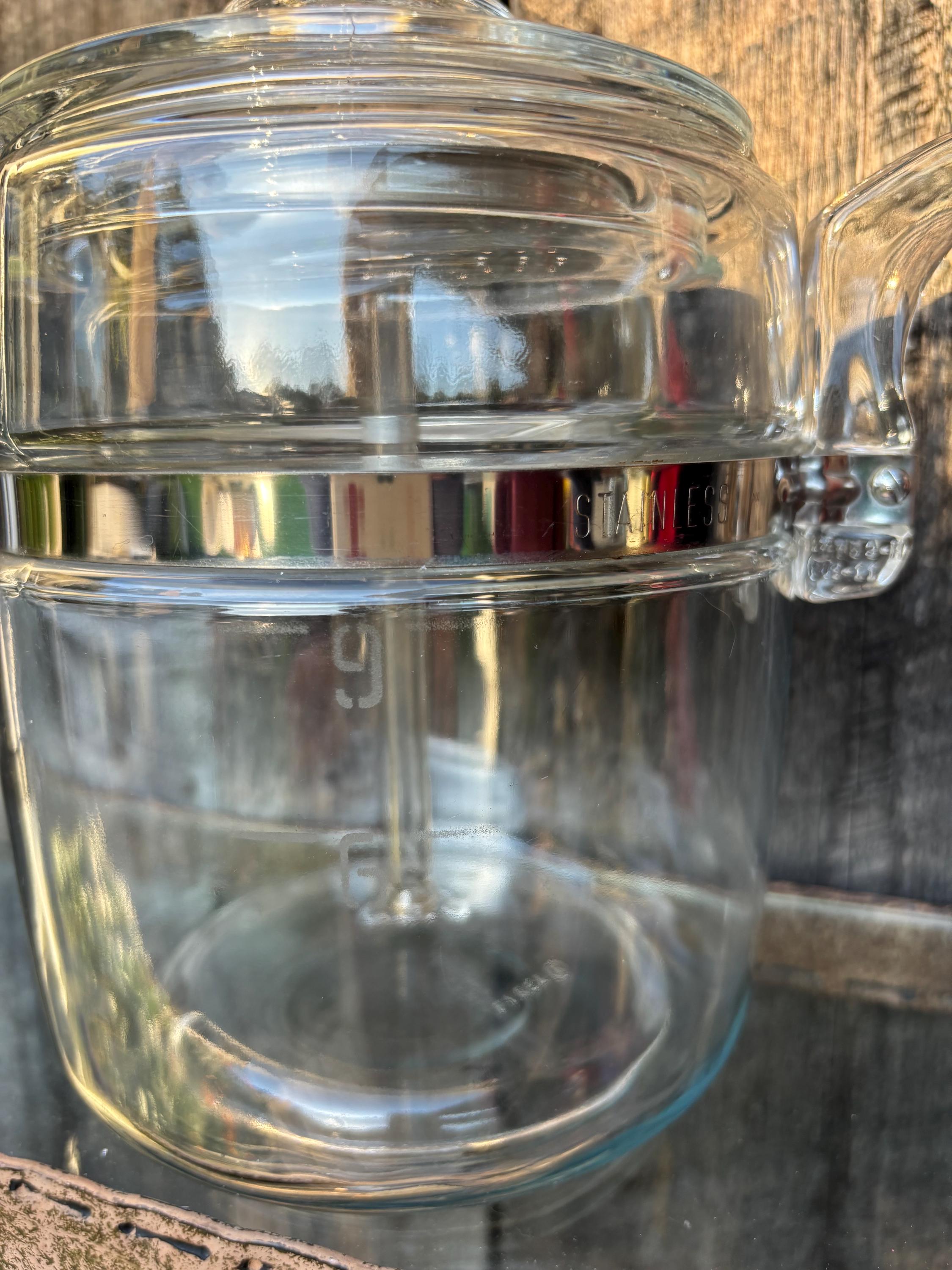 Pyrex Flameware Complete Percolator 9 Cup Glass Stove Top Pyrex Coffee ...